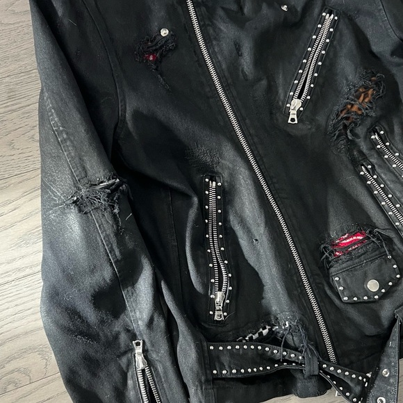 AMIRI | Jackets & Coats | Amiri Denim Biker Jacket | Poshmark
